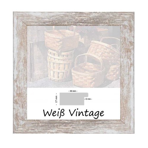 Bilderrahmen Weiss Vintage