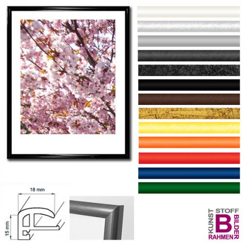 Bilderrahmen 21x28 cm Elegance Kunststoffrahmen