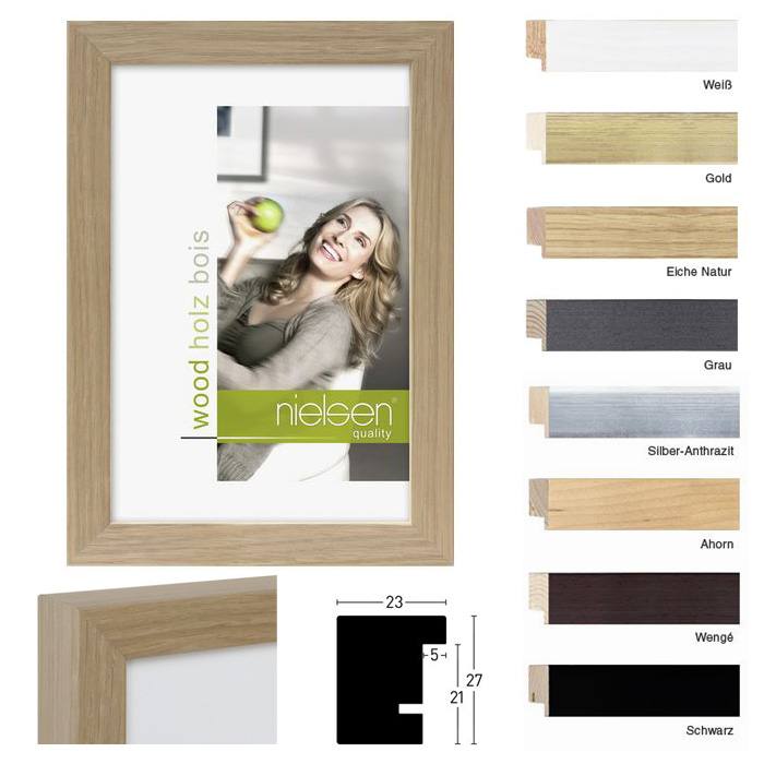 Holzrahmen 100x150/ 150x100 cm, Blockprofil XL Hamburg