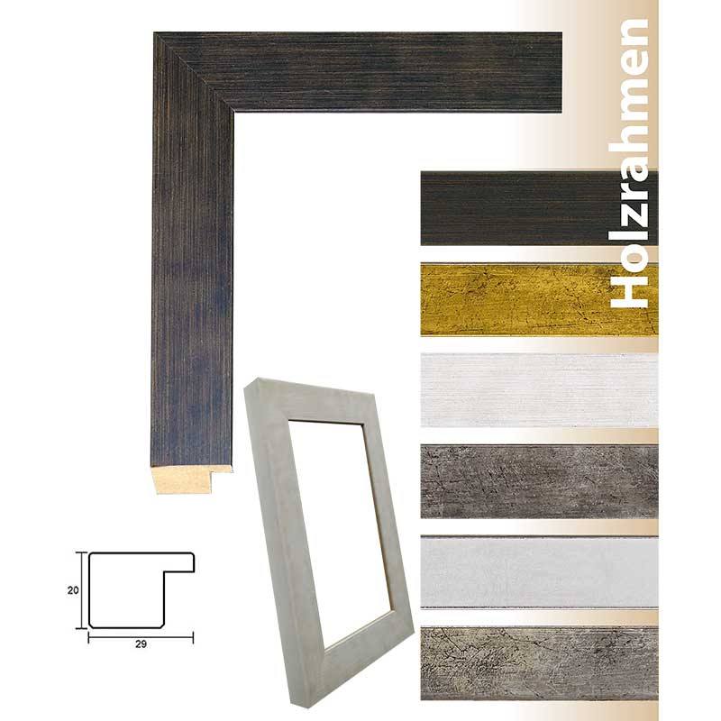 XXL Holz Bilderrahmen 120x60 / 60x120 cm Frankfurt