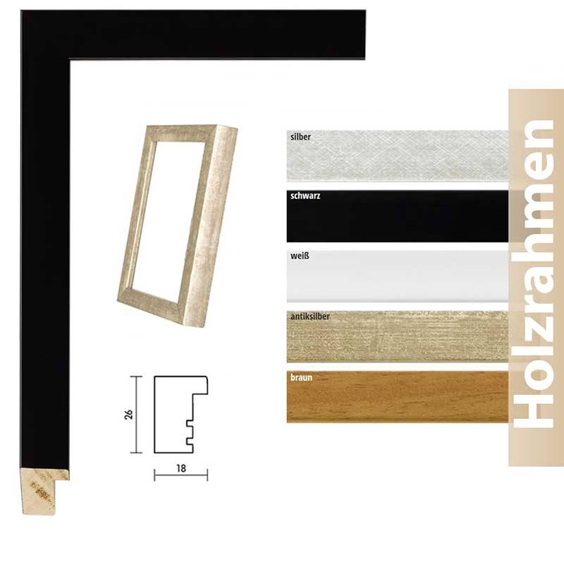 XXL Holz Bilderrahmen 90x120 / 120x90 cm Hannover