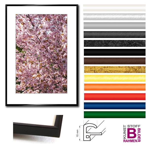 Bilderrahmen 50x100 bzw. 100x50 cm Classic Kunststoffrahmen